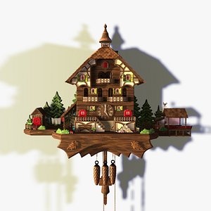 3D Cuckoo Clock Models - Browse & Download Formats - TurboSquid