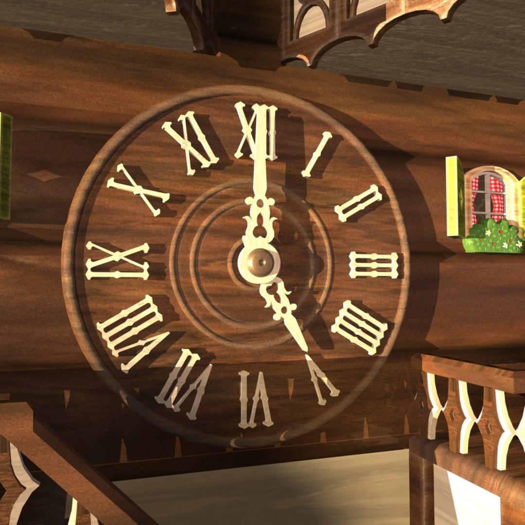 clock cuckoo 3d model