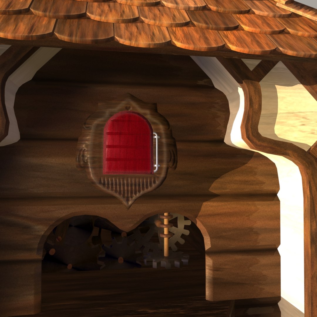 clock cuckoo 3d model