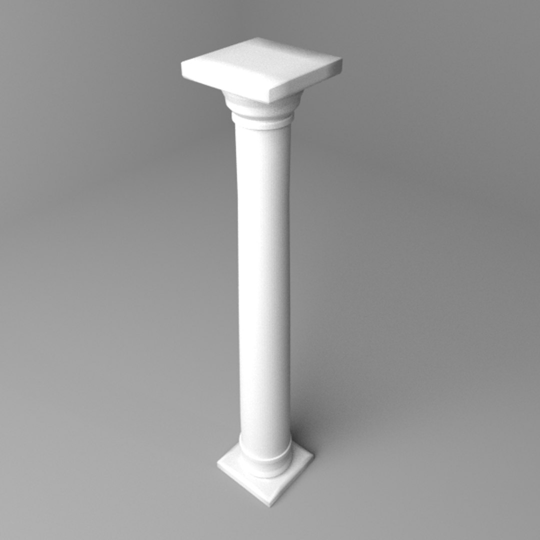 3D Pillar 4 - TurboSquid 1572709
