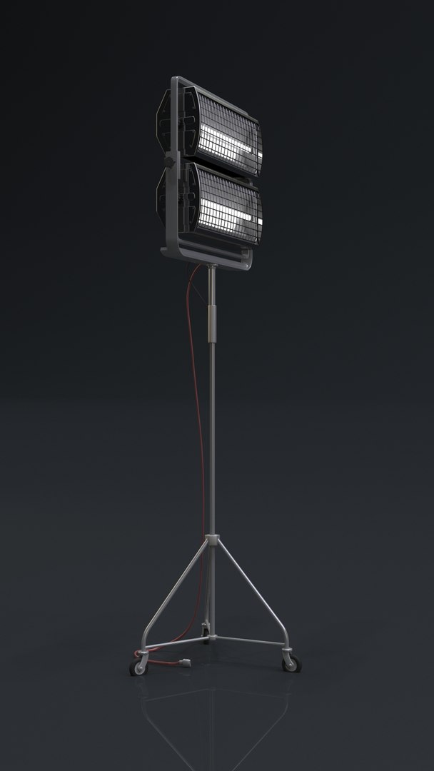 3D Fluorescent Studio Light Stand - TurboSquid 1367351