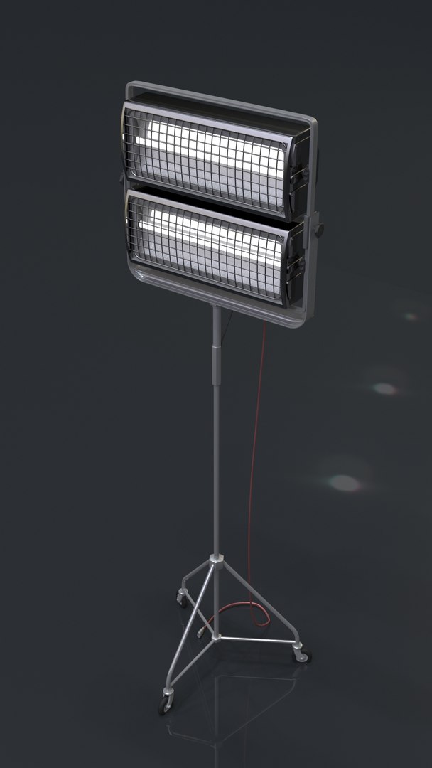 3D Fluorescent Studio Light Stand - TurboSquid 1367351
