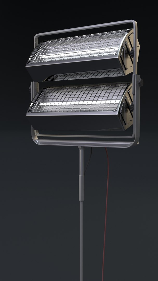 3D Fluorescent Studio Light Stand - TurboSquid 1367351
