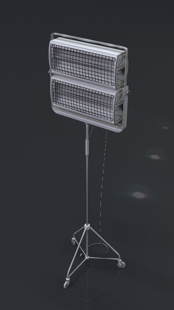 3D Fluorescent Studio Light Stand - TurboSquid 1367351