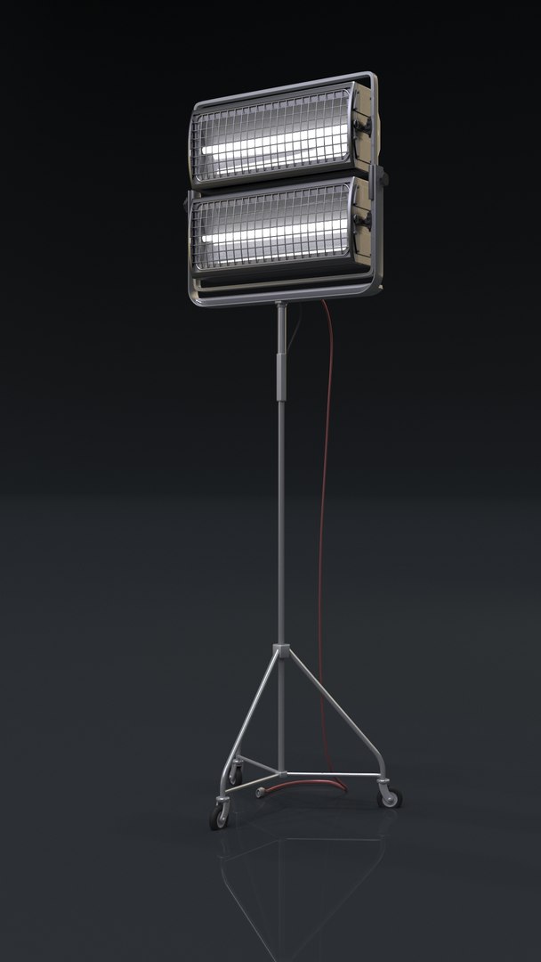 3D Fluorescent Studio Light Stand - TurboSquid 1367351