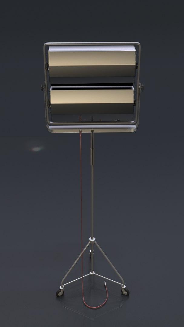 3D Fluorescent Studio Light Stand - TurboSquid 1367351