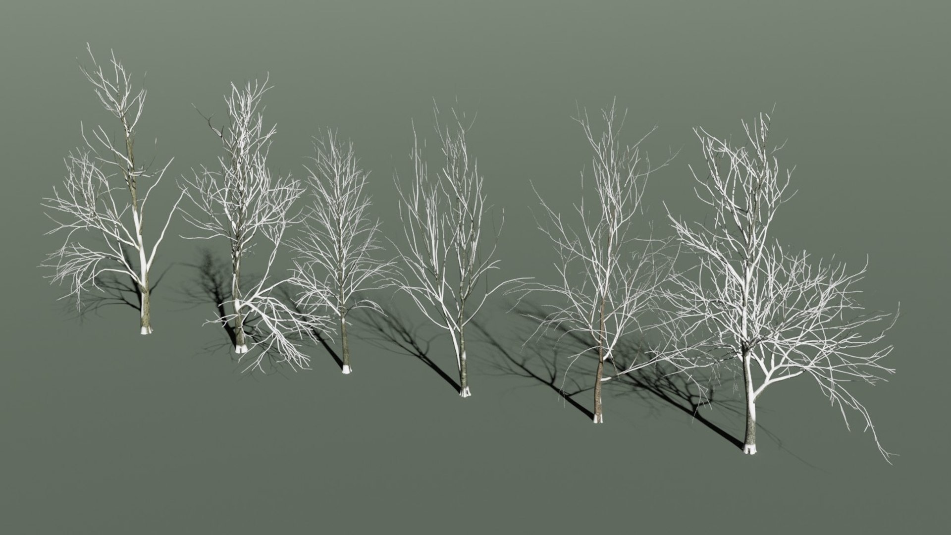 Winter Forest 3D - TurboSquid 1635535