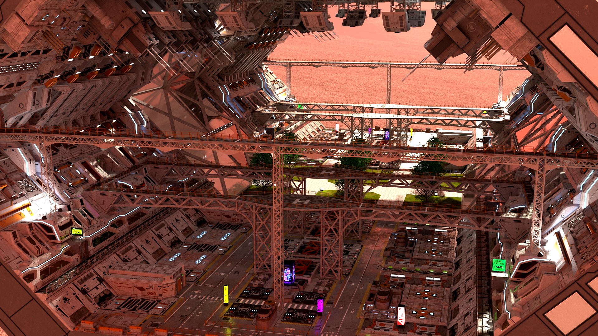 3D Futuristic Block City 3 Model - TurboSquid 2221297