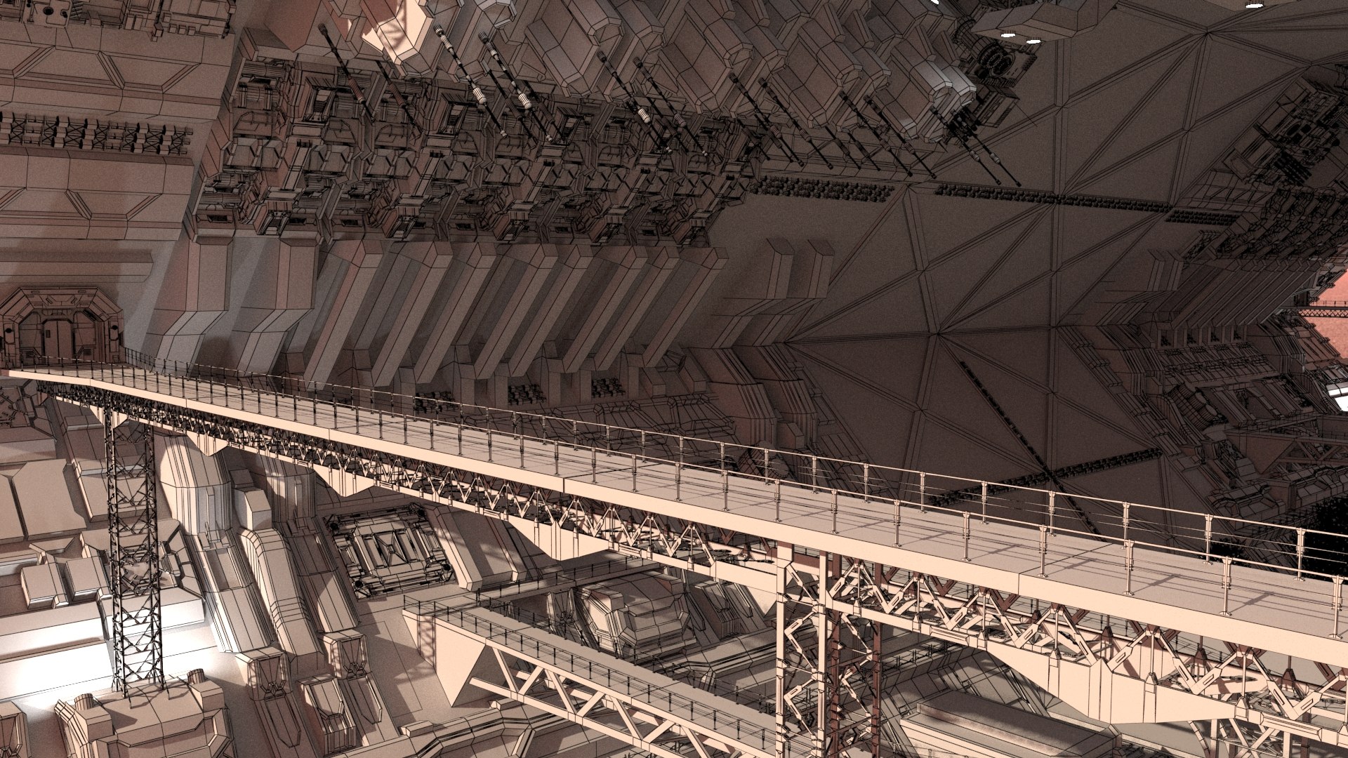 3D Futuristic Block City 3 Model - TurboSquid 2221297