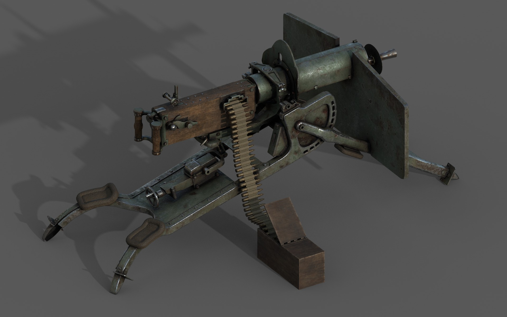 Maschinengewehr 08 -MG08 3D 모델 - TurboSquid 1646111