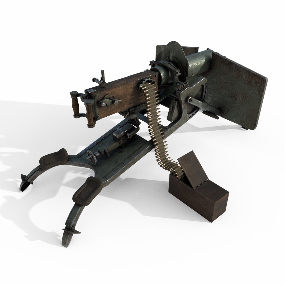Free 3D Model Maschinengewehr 08 Gun - TurboSquid 1646111