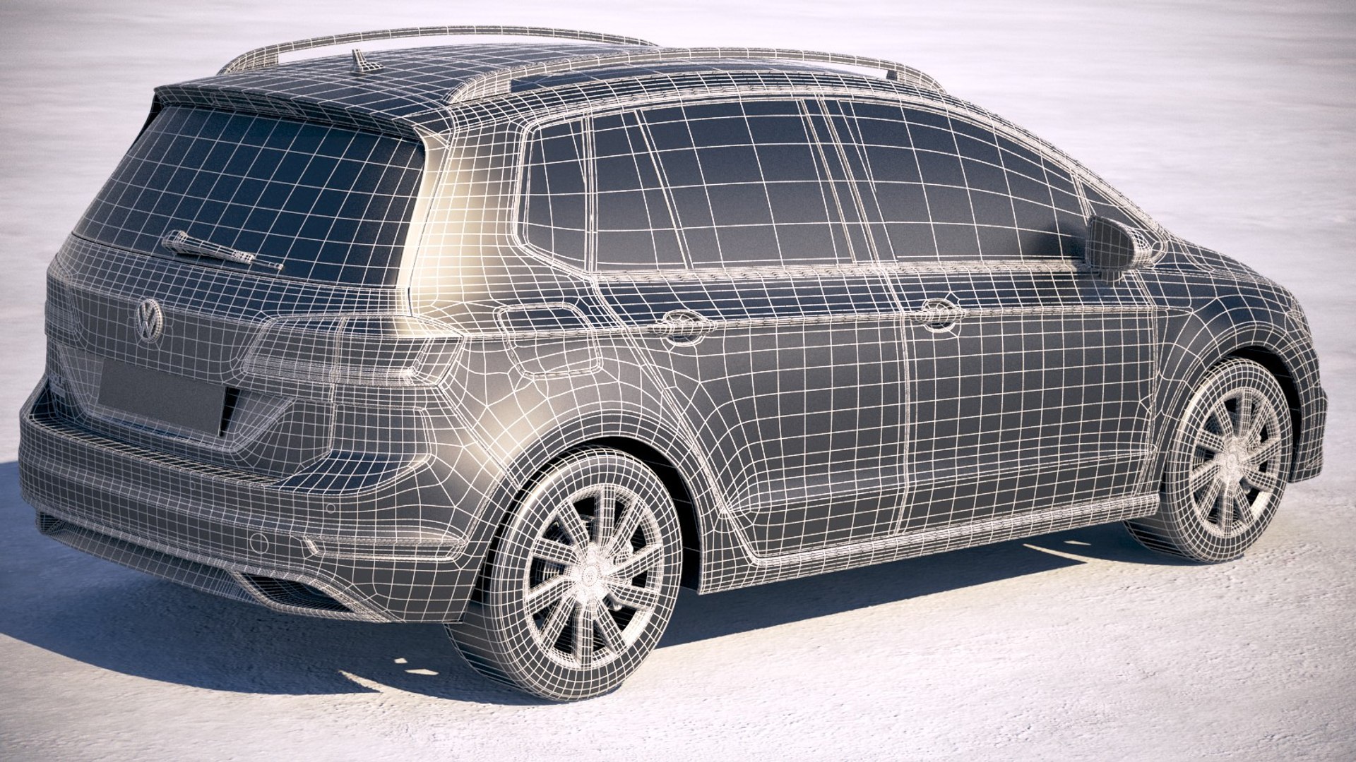 Volkswagen Golf Sportsvan Model - TurboSquid 1196377