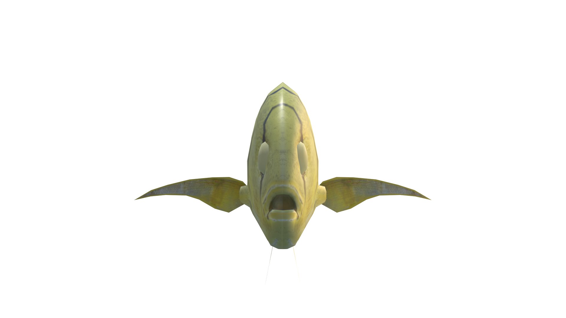 Golden Trevally Fish 3D Model 3D Model - TurboSquid 2313606
