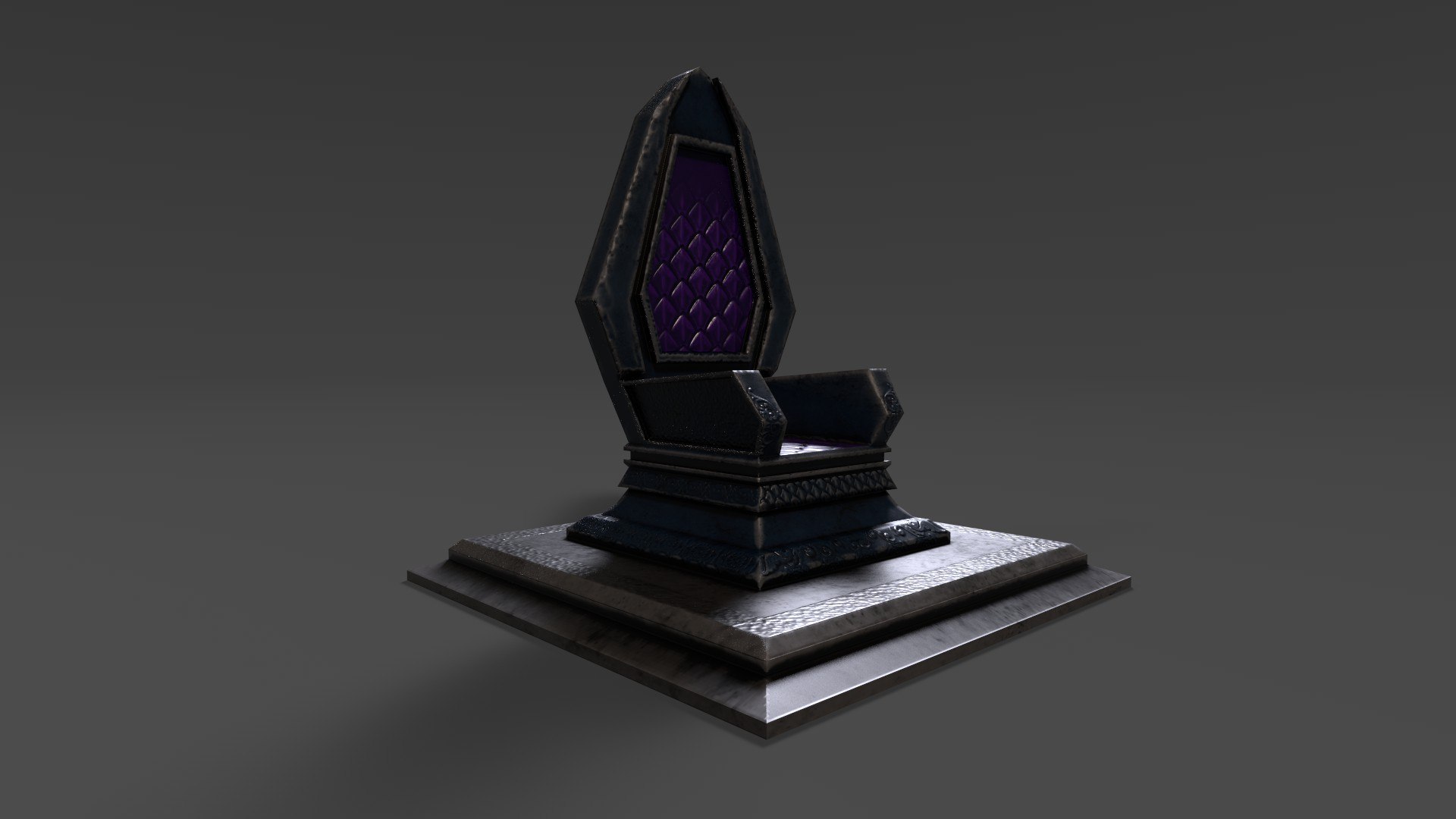 Stylized Throne Model - TurboSquid 1709843