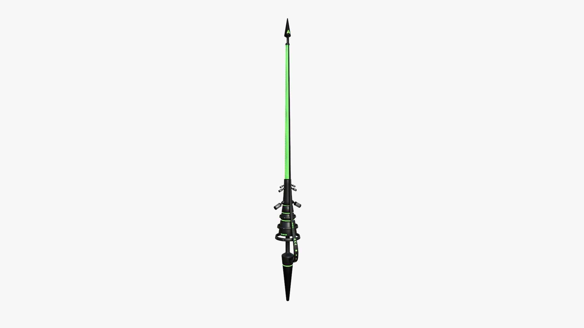 SciFi War Lance A03 Black Green - Sci Fi Weapon Design Model - TurboSquid 1984010