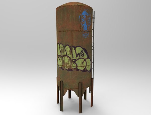 modelo 3d Tanque vertical - TurboSquid 907067