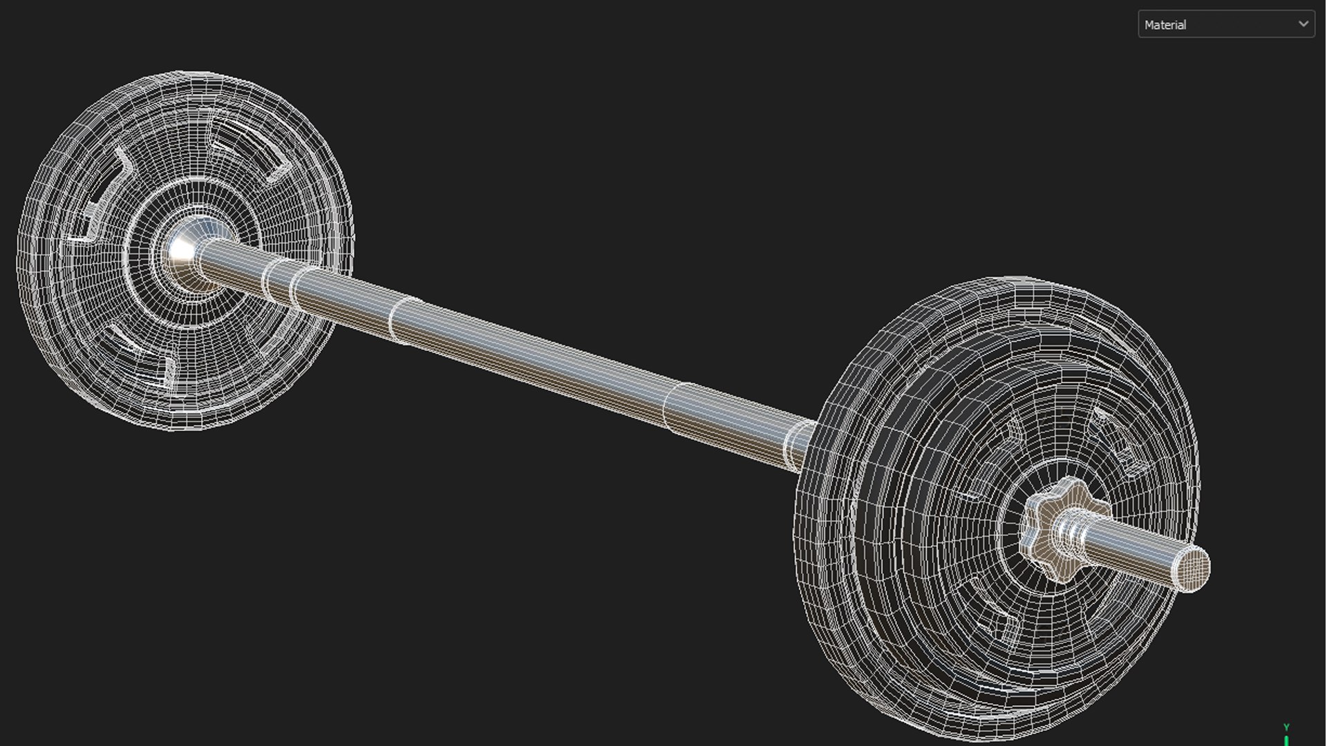 Barbell 01 3D - TurboSquid 2127870