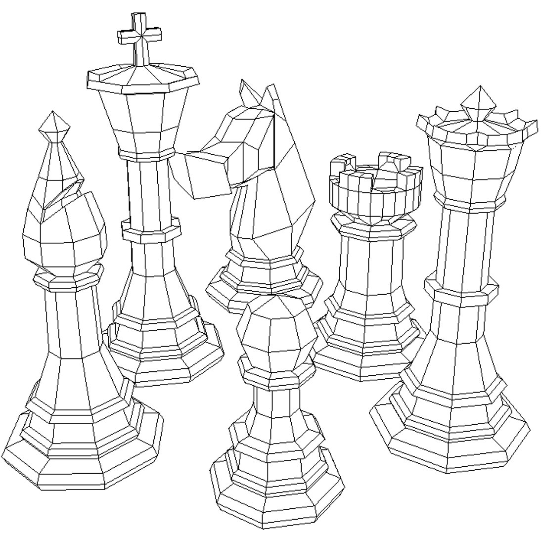 3d Model Chess Pieces
