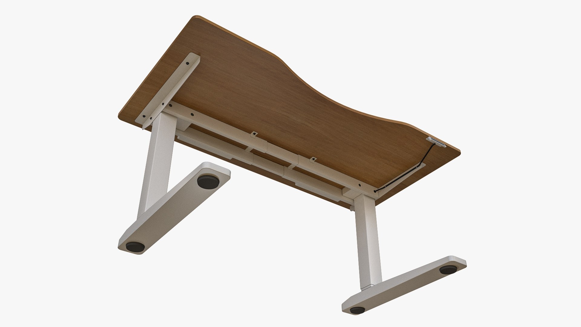 3D Model Curved Standing Desk - TurboSquid 2114836