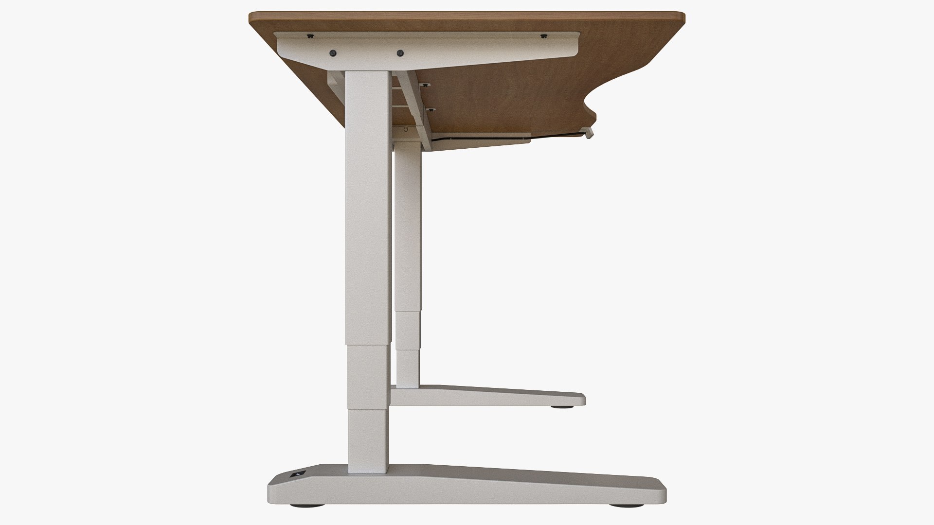 3D Model Curved Standing Desk - TurboSquid 2114836