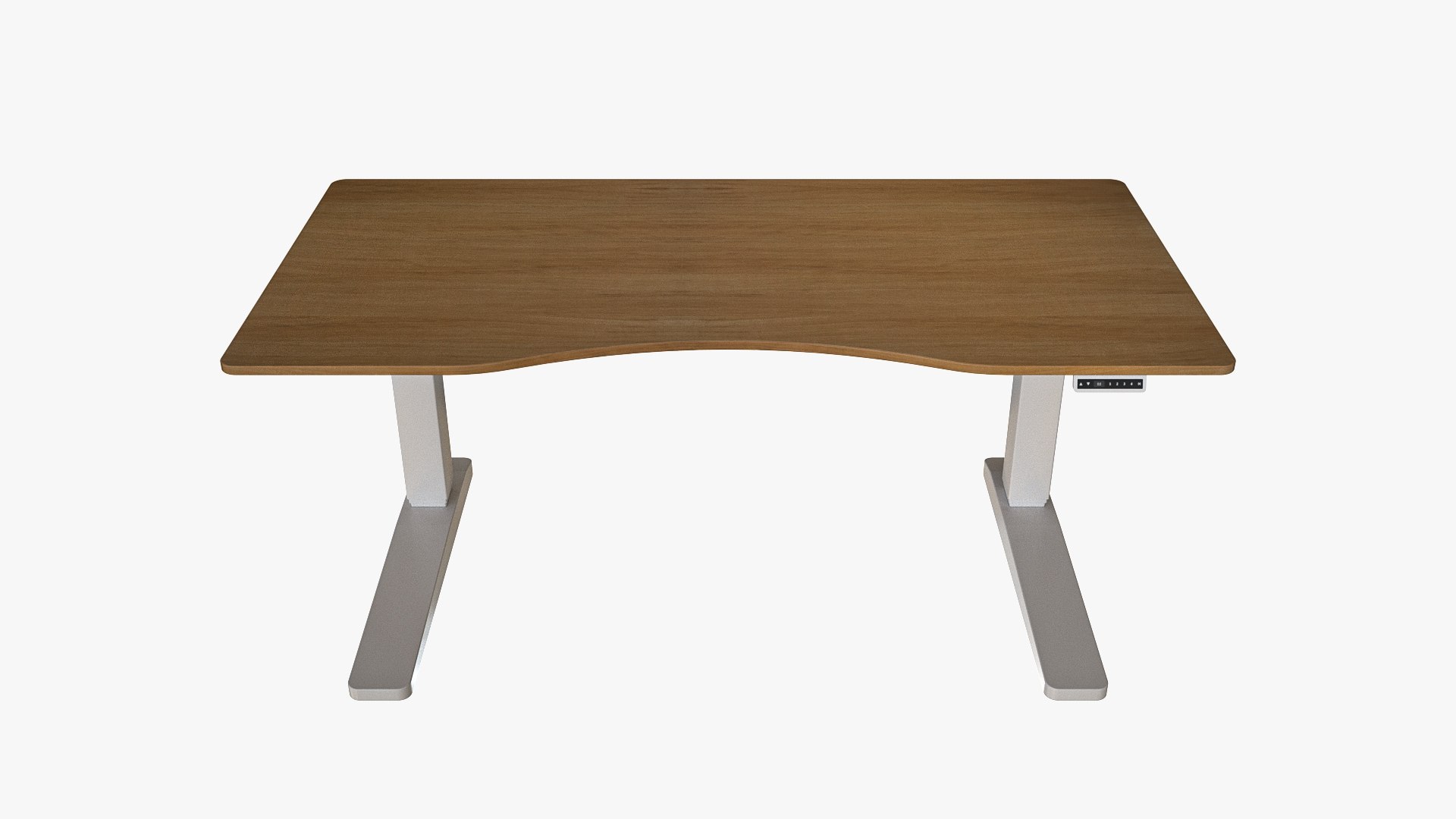 3D Model Curved Standing Desk - TurboSquid 2114836