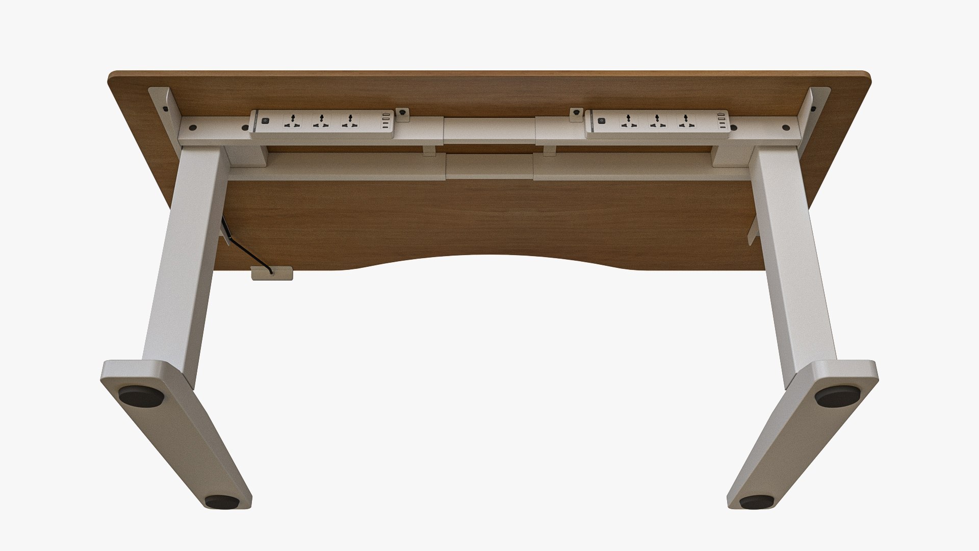 3D Model Curved Standing Desk - TurboSquid 2114836