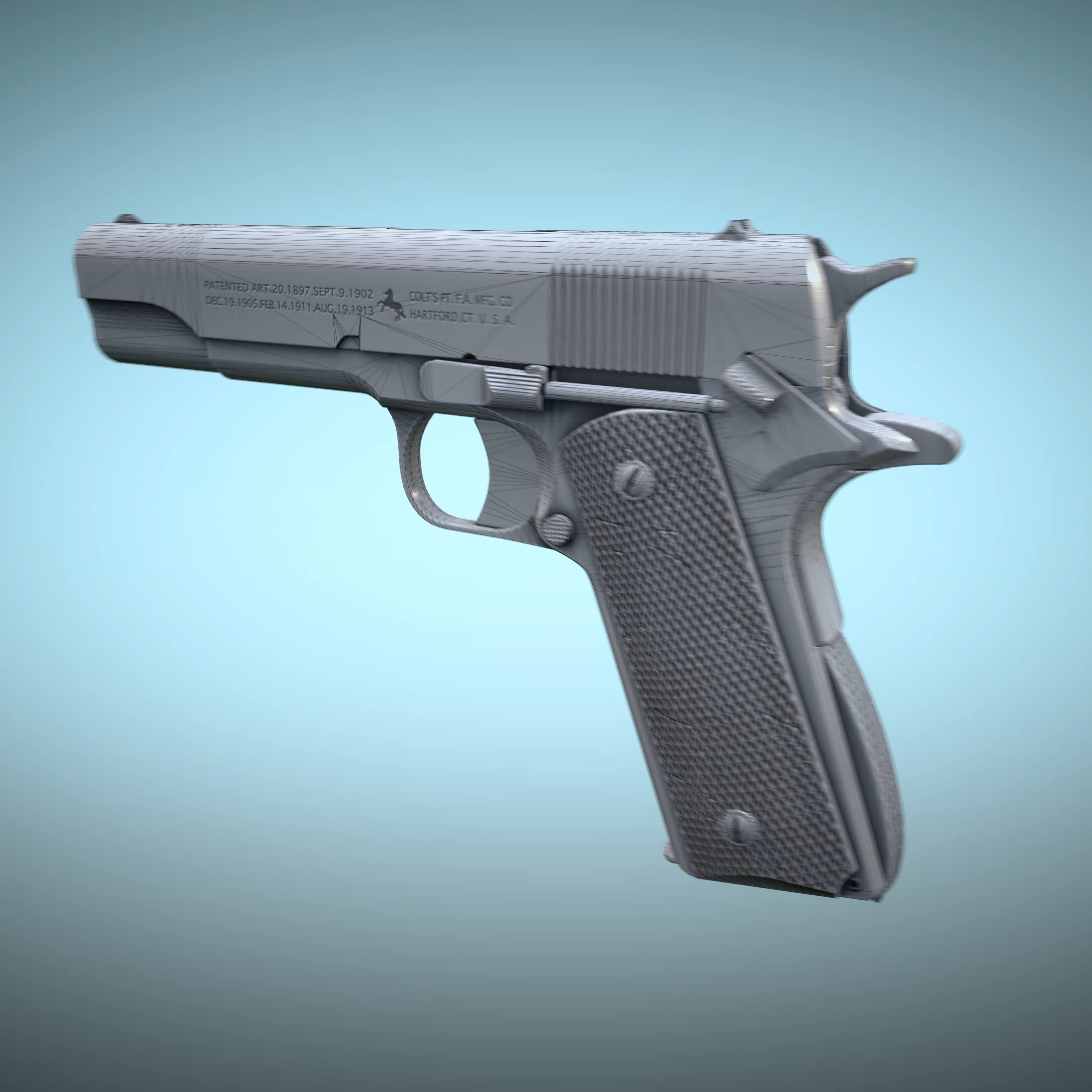 Colt 1911 GameReady 3D model - TurboSquid 1733450