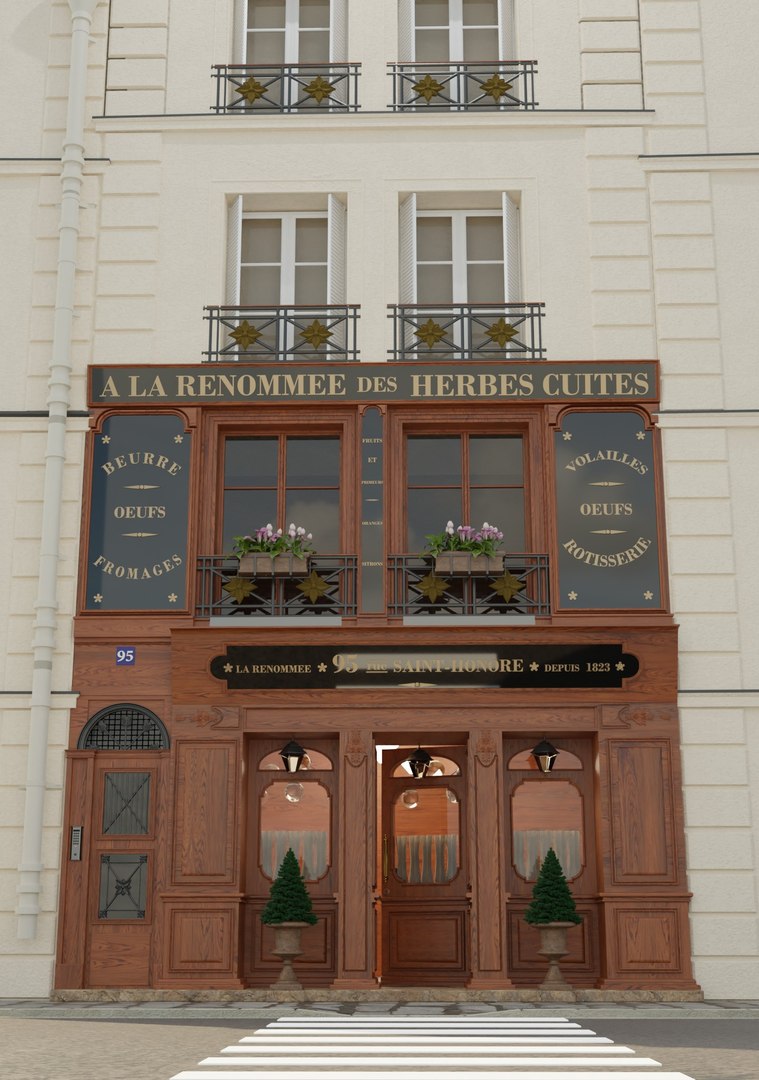 La Renommee Restaurant Paris 3D Model - TurboSquid 2385313