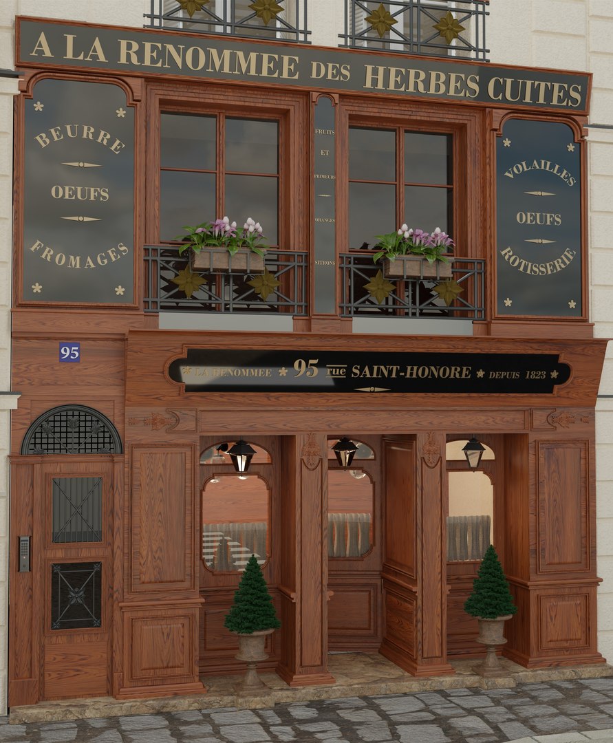 La Renommee Restaurant Paris 3D Model - TurboSquid 2385313