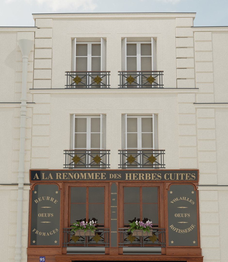 La Renommee Restaurant Paris 3D Model - TurboSquid 2385313