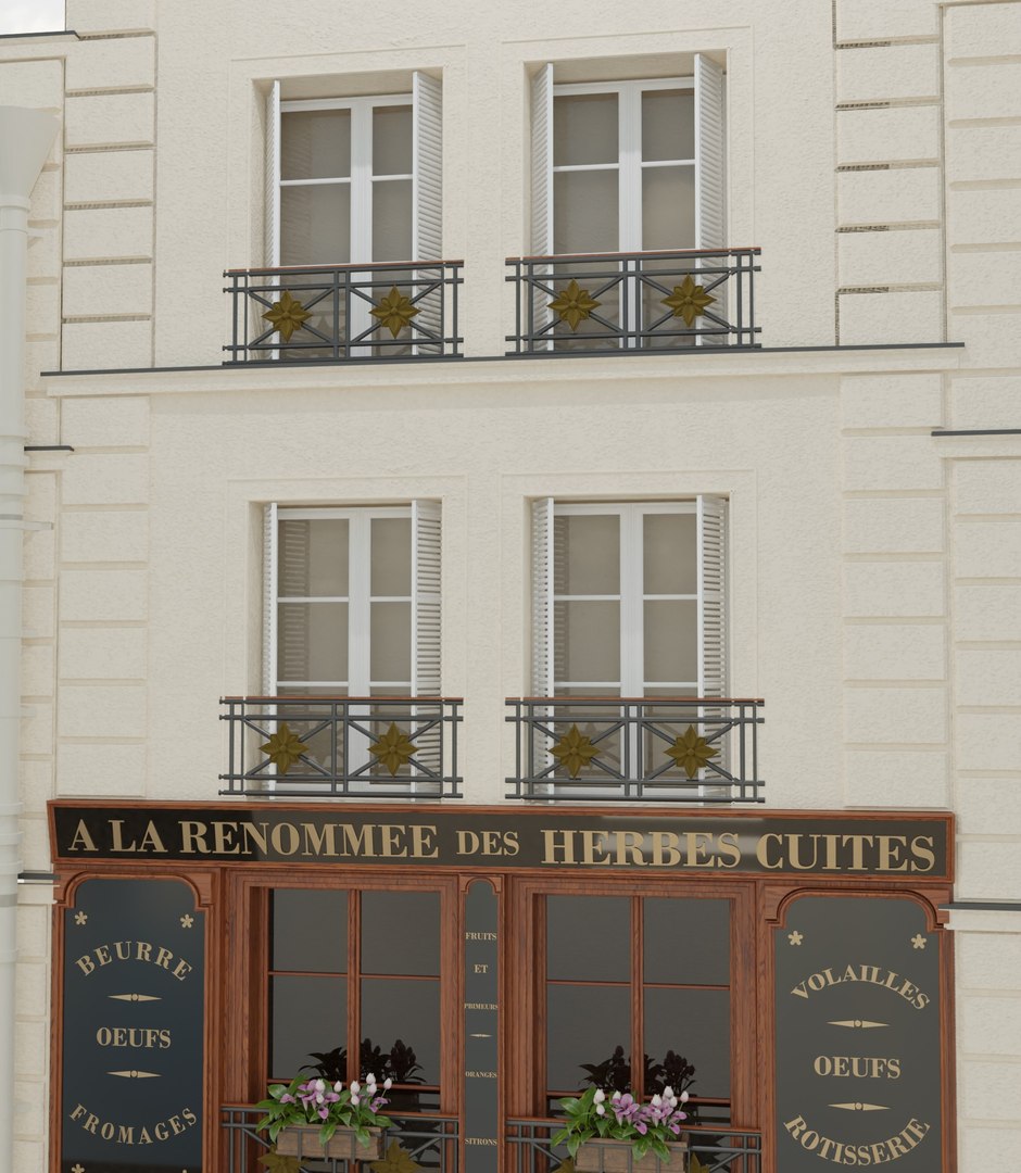 La Renommee Restaurant Paris 3D Model - TurboSquid 2385313