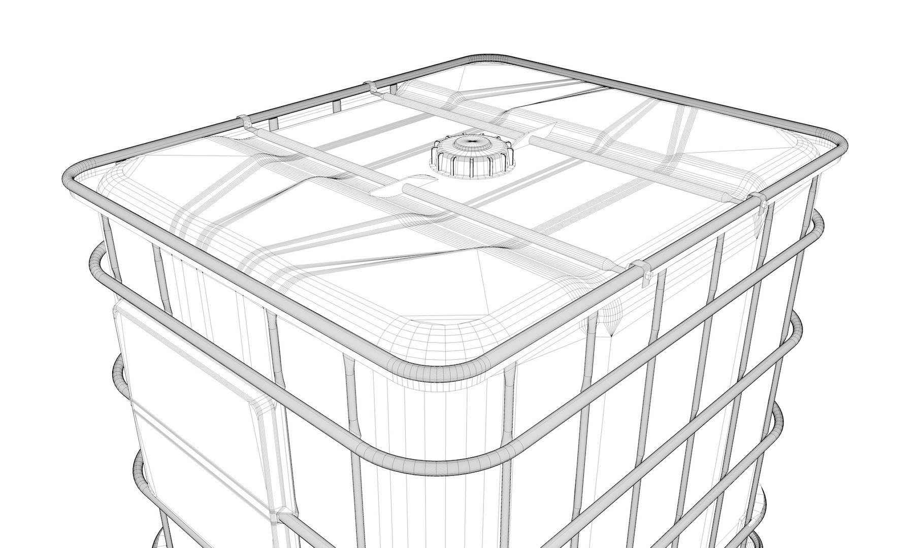 3D model water tank industrial - TurboSquid 1571139