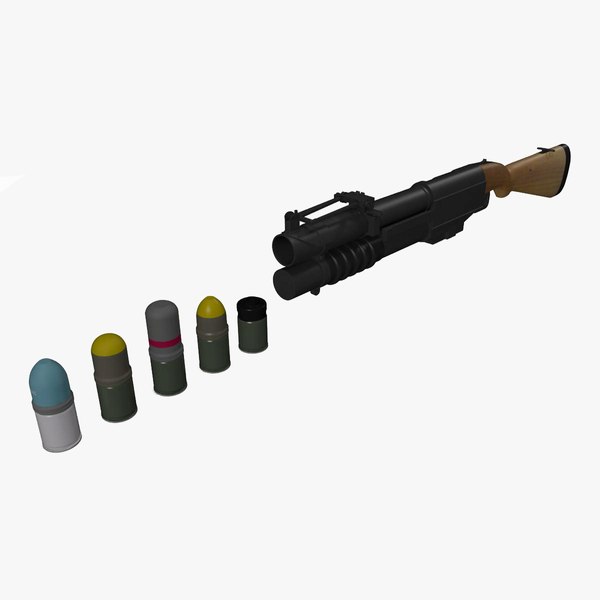grenade launcher ex-41 ammo 3d 3ds