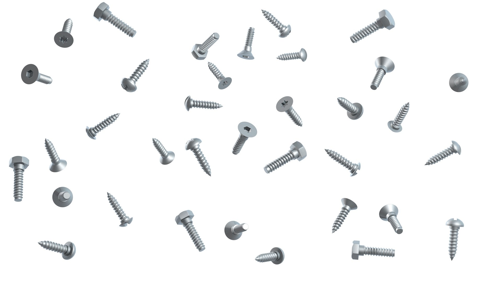 3D Tool Industrial Screw - TurboSquid 1696625