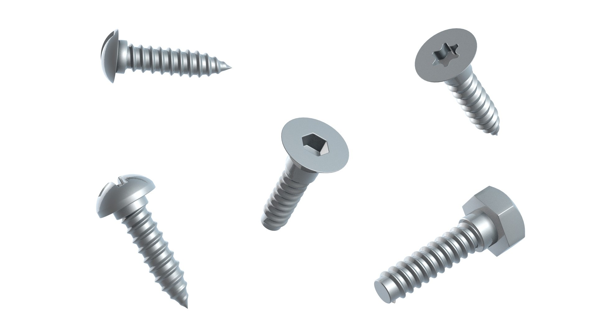 3D Tool Industrial Screw - TurboSquid 1696625