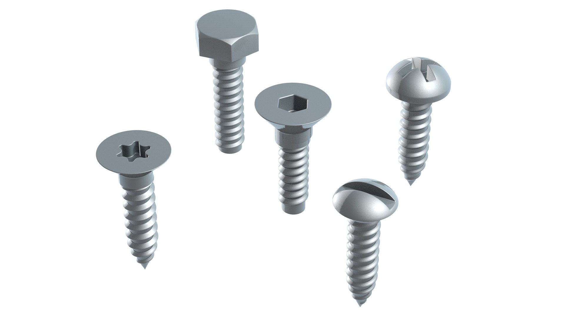 3D Tool Industrial Screw - TurboSquid 1696625