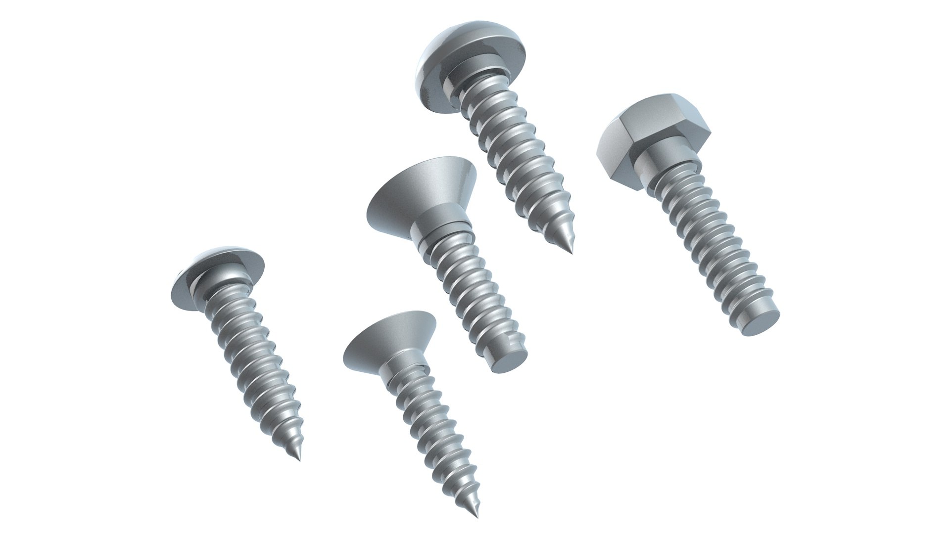 3D Tool Industrial Screw - TurboSquid 1696625