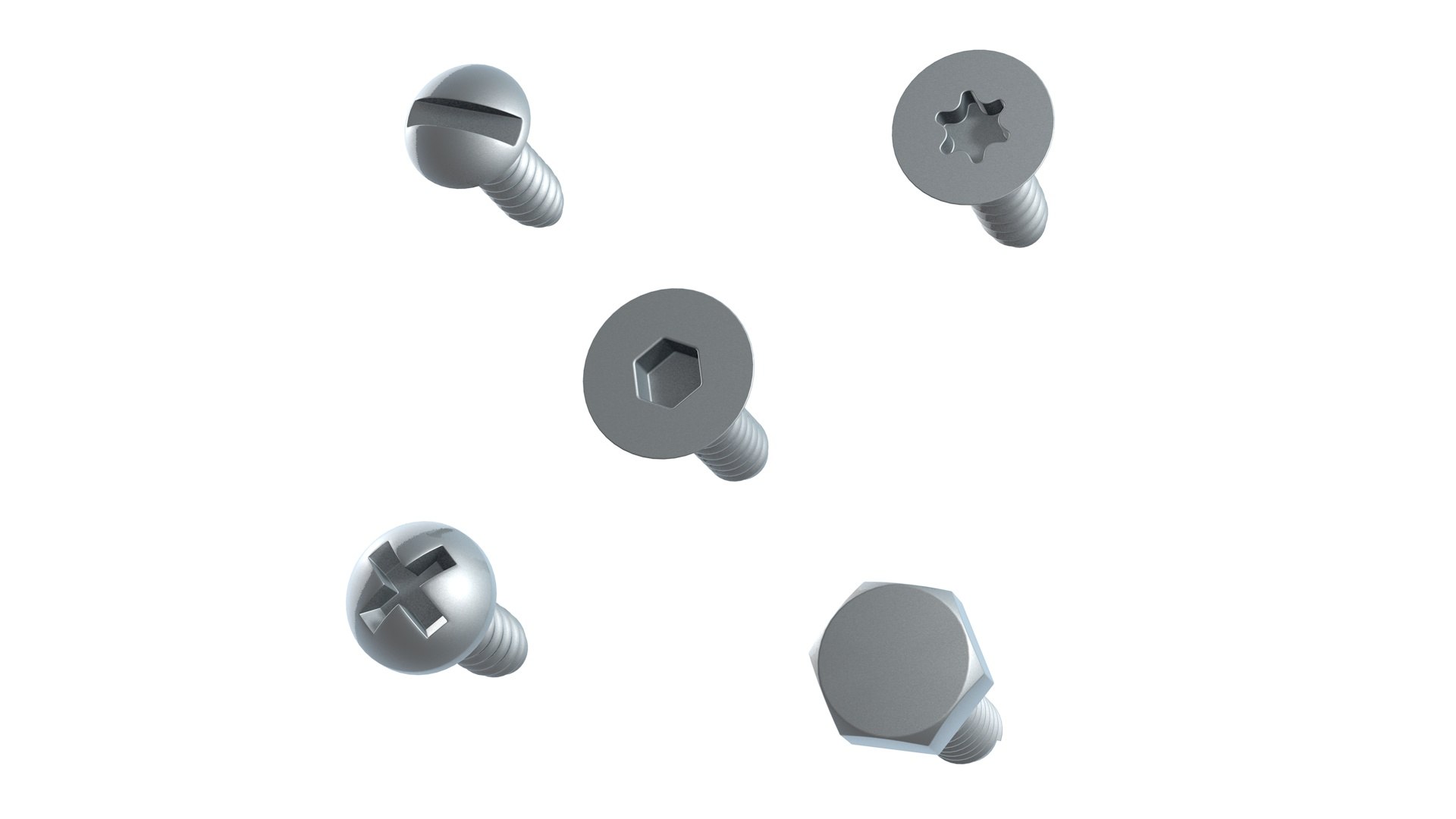 3D Tool Industrial Screw - TurboSquid 1696625