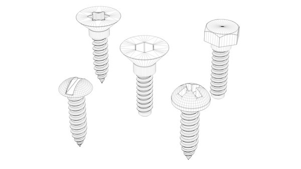 3D tool industrial screw - TurboSquid 1696625