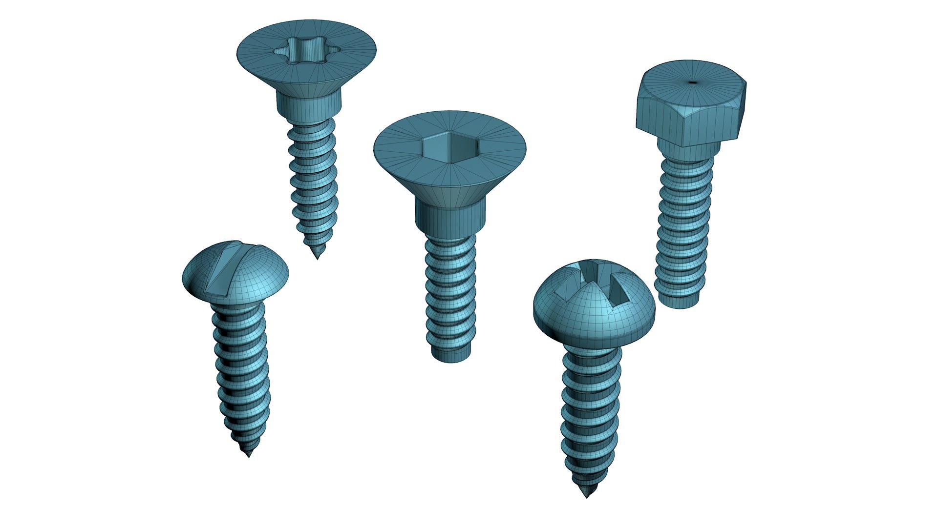 3D Tool Industrial Screw - TurboSquid 1696625