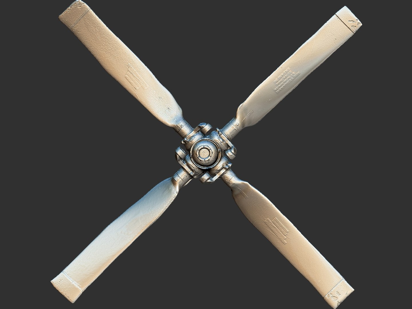 3D Scan Plane Propeller Model - TurboSquid 1964341