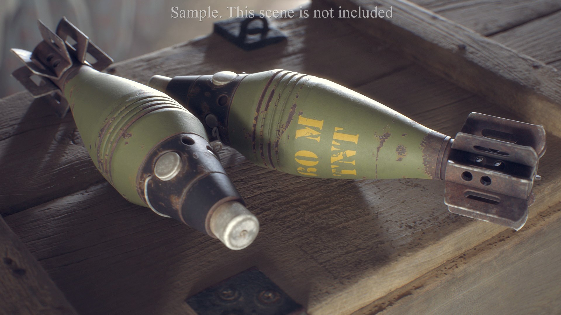 3D Model 60 Mm Mortar Projectile - TurboSquid 1883673