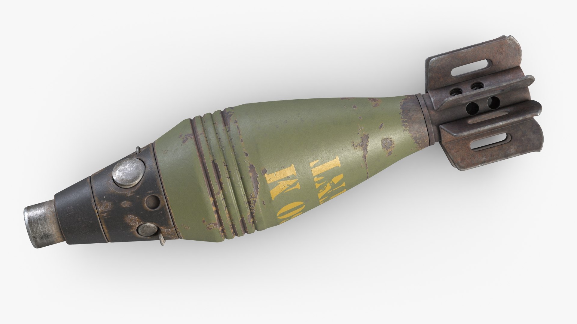 3D Model 60 Mm Mortar Projectile - TurboSquid 1883673