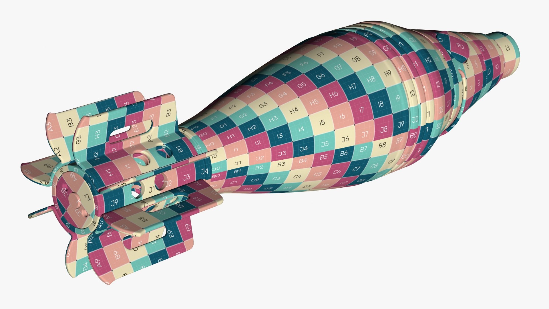 3D Model 60 Mm Mortar Projectile - TurboSquid 1883673