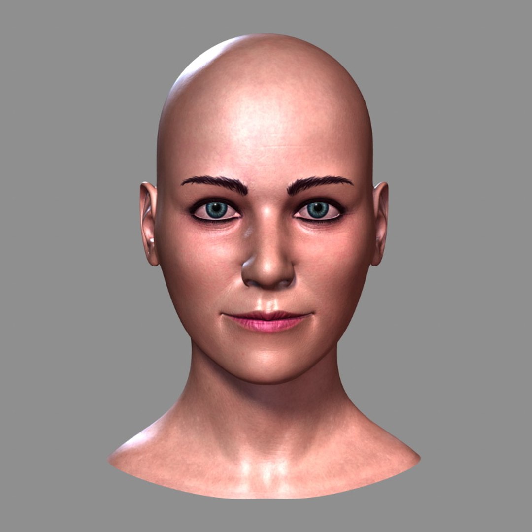 3d Woman Head