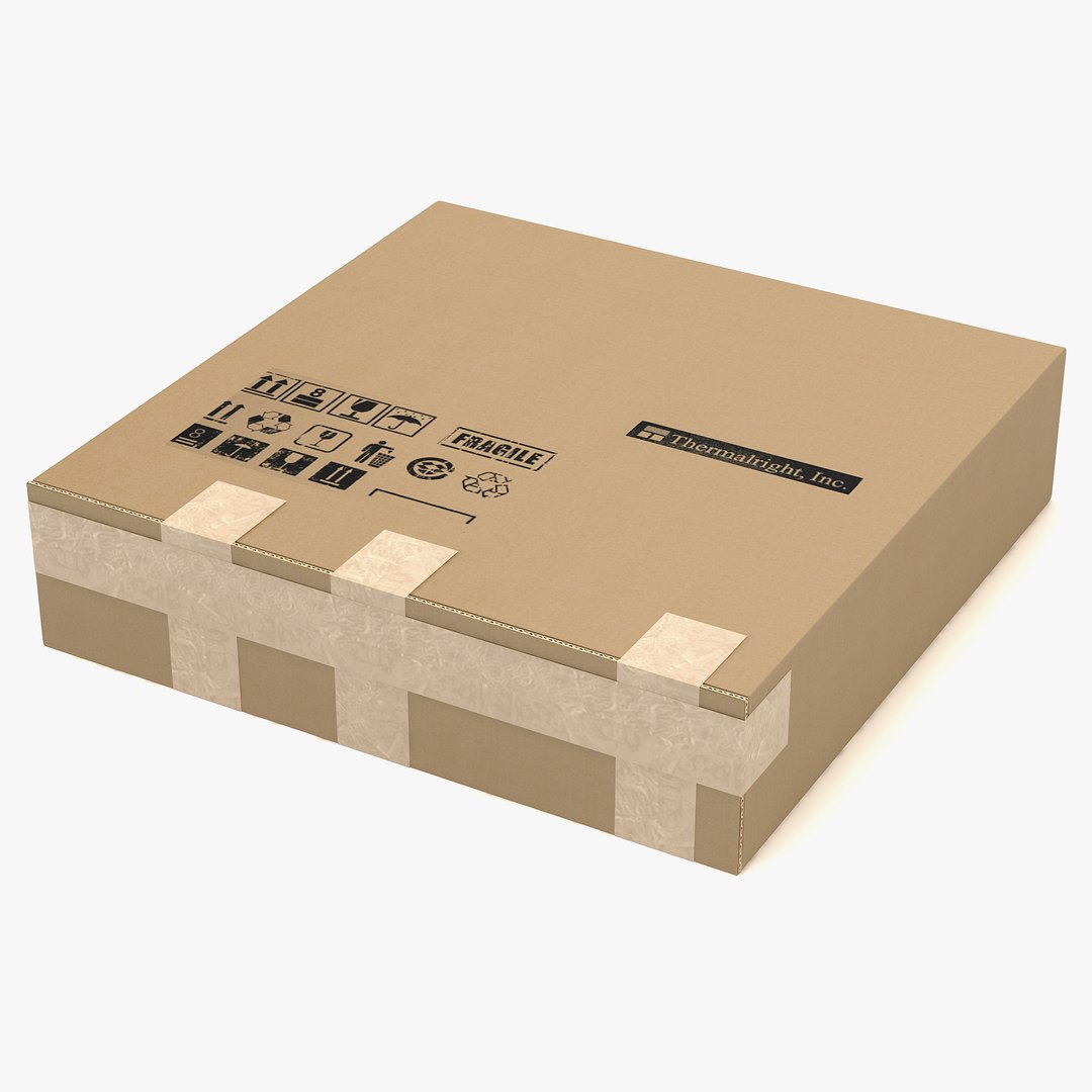 3ds Max Cardboard Box 3