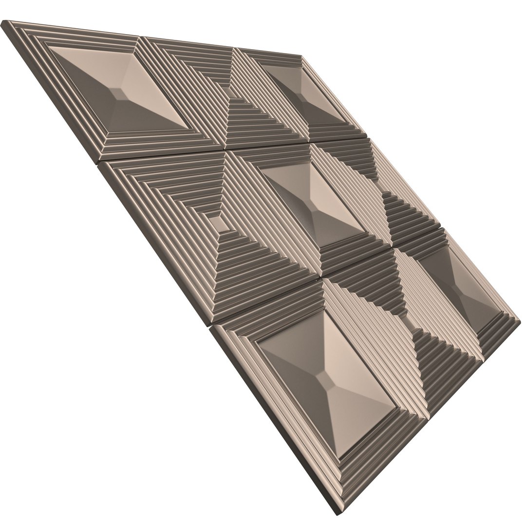 Parametric Decorative Panel 03 Chrome 3D Model - TurboSquid 2138183