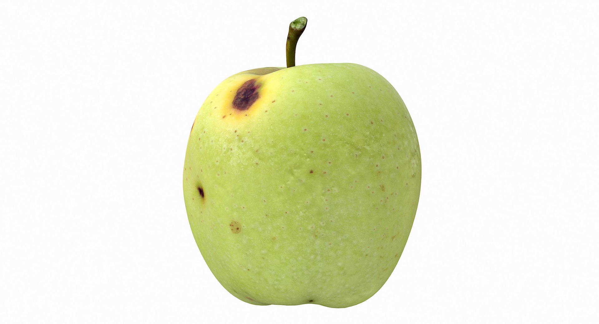 Apple green rotten model - TurboSquid 1316381