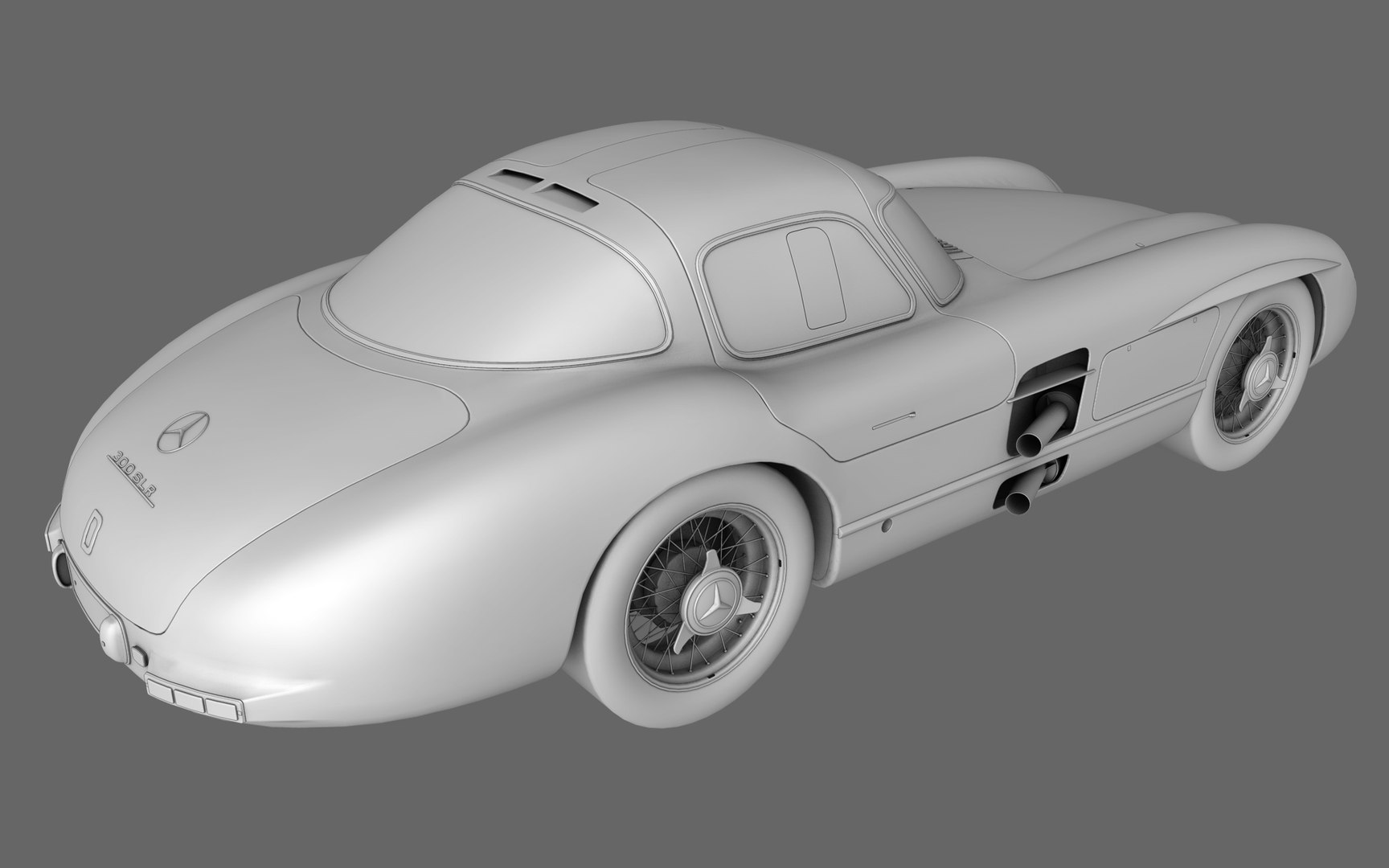 3d Mercedes Benz Slr 300