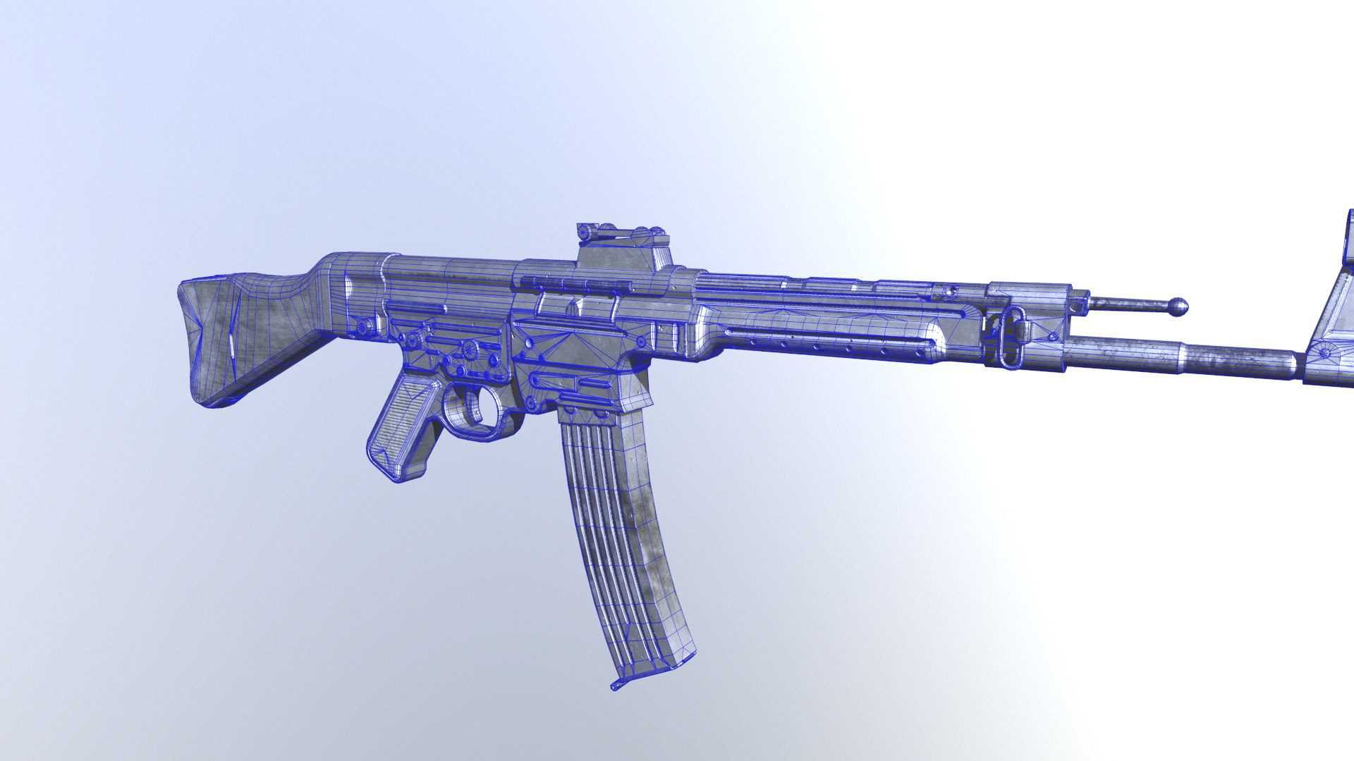 3d Model World War Rifle